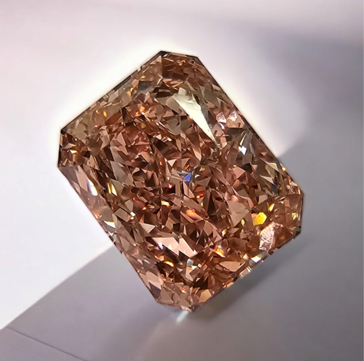 2.01ct Fancy Brown-Pink Elongated Radiant Cut Diamond – Rare Colors